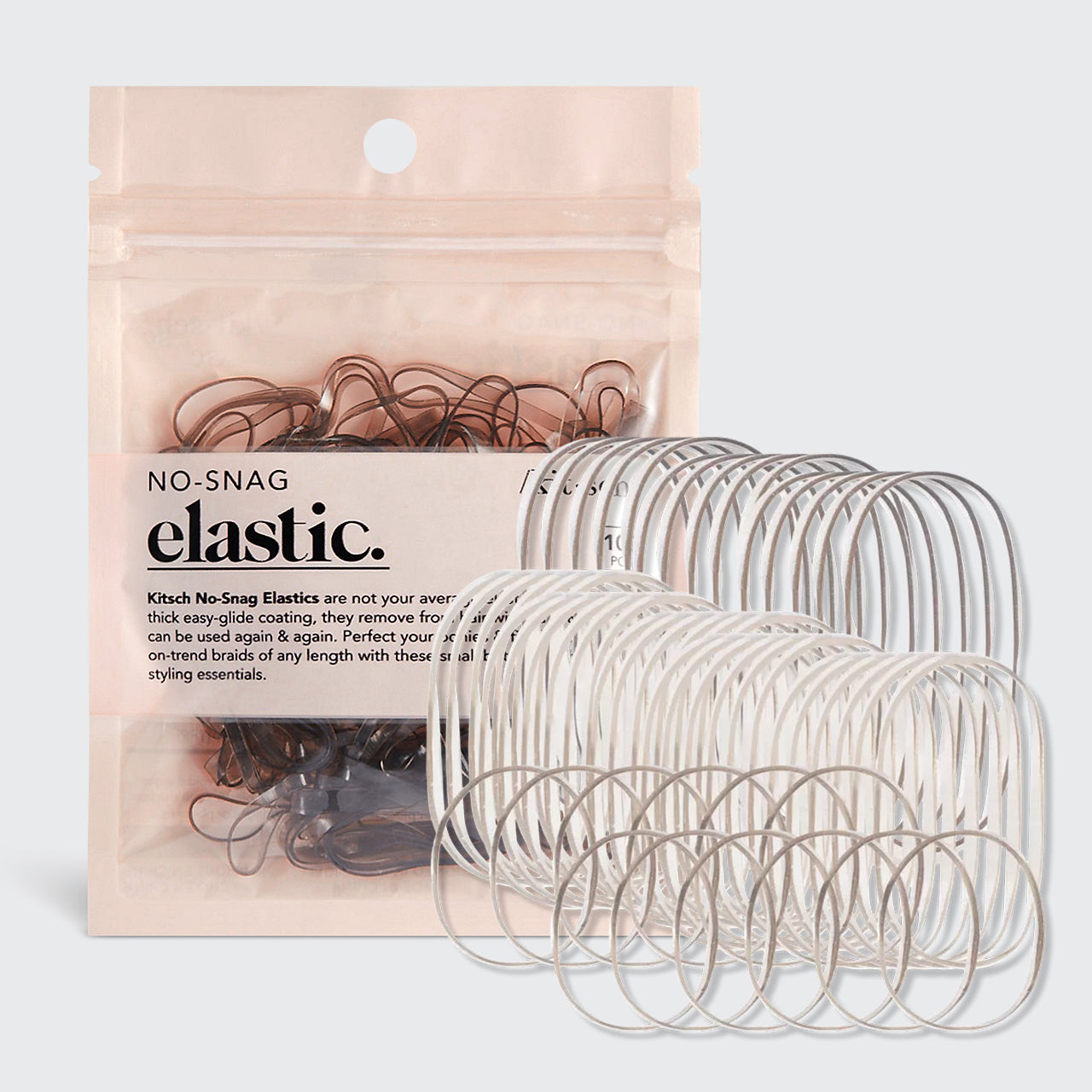 No-Snag Elastic 100pc (Brown) – KITSCH