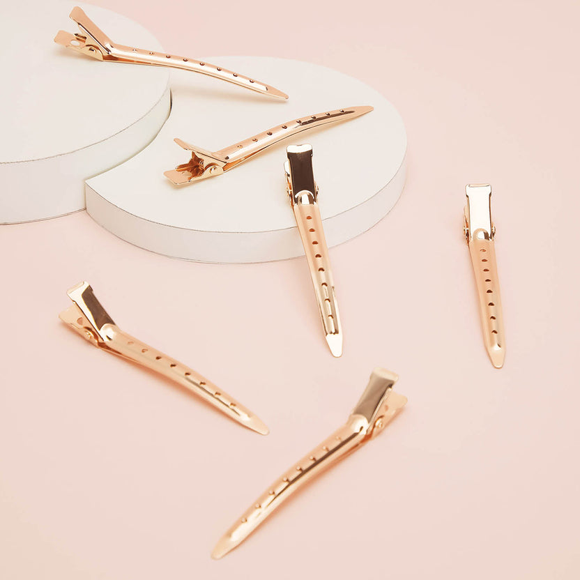 Styling Hair Clips 6pc Set - Rose Gold – KITSCH