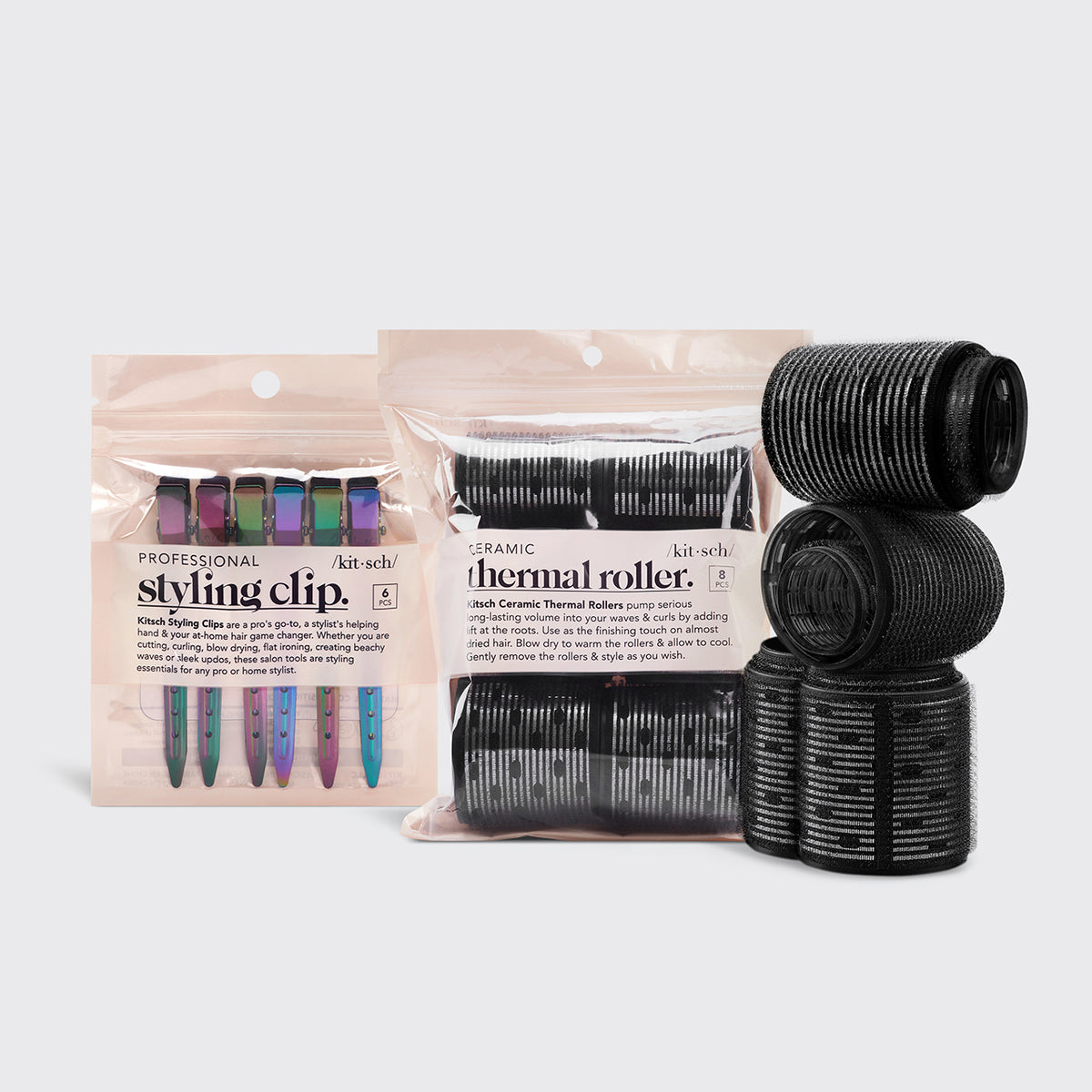 Hair Rollers + Styling Hair Clips Bundle – KITSCH