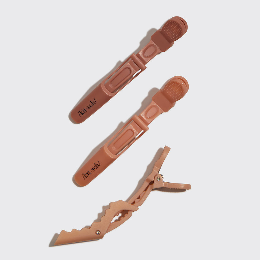 Multicolor No-Slip Crocodile Clips 3pc Set – KITSCH