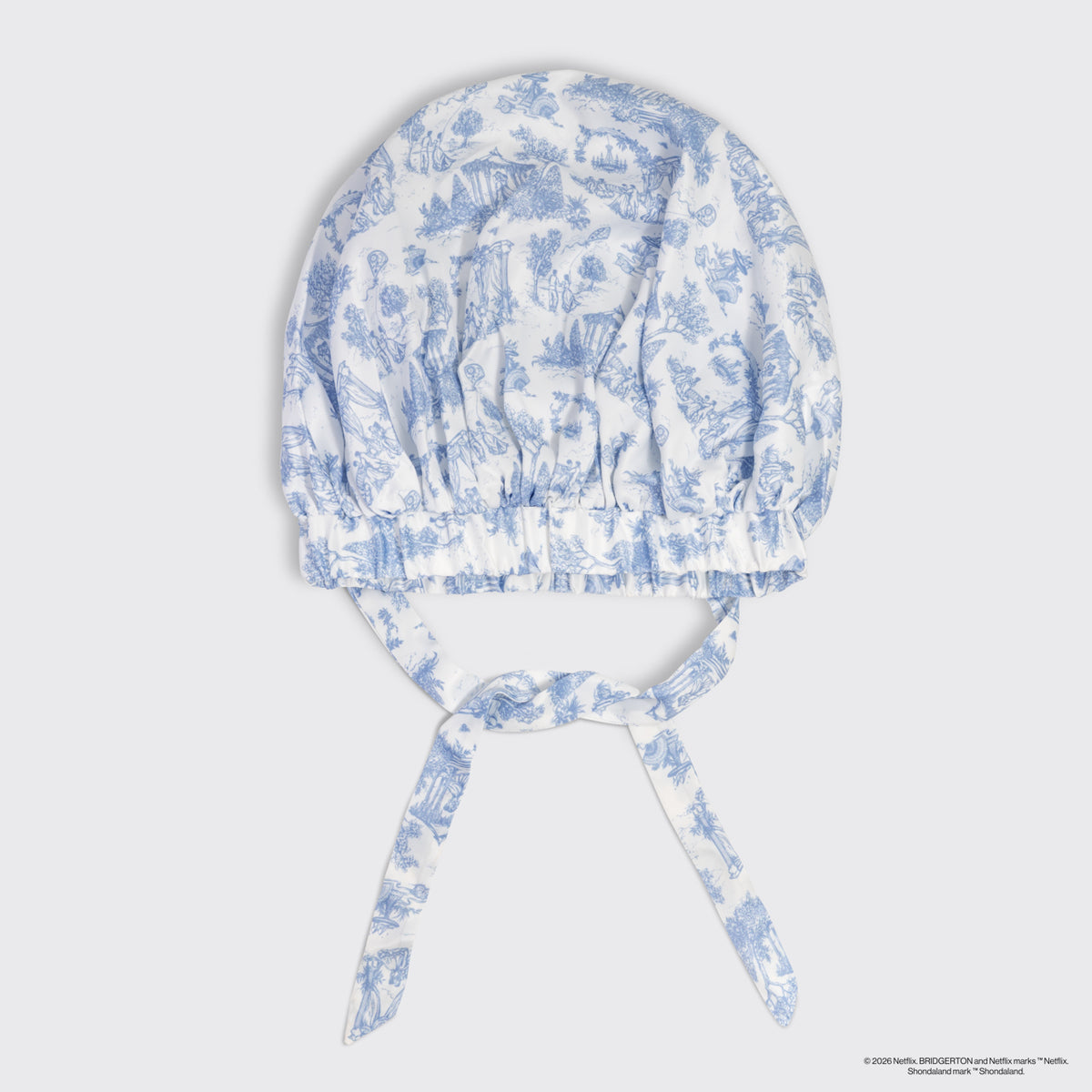 Bridgerton x Kitsch Breathable Satin Bonnet in Garden Toile – KITSCH