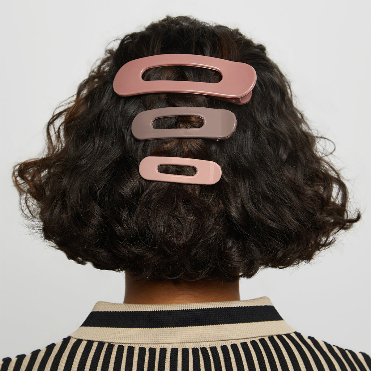 Flat Lay Claw Clip 3pc Flat - Terracotta – KITSCH