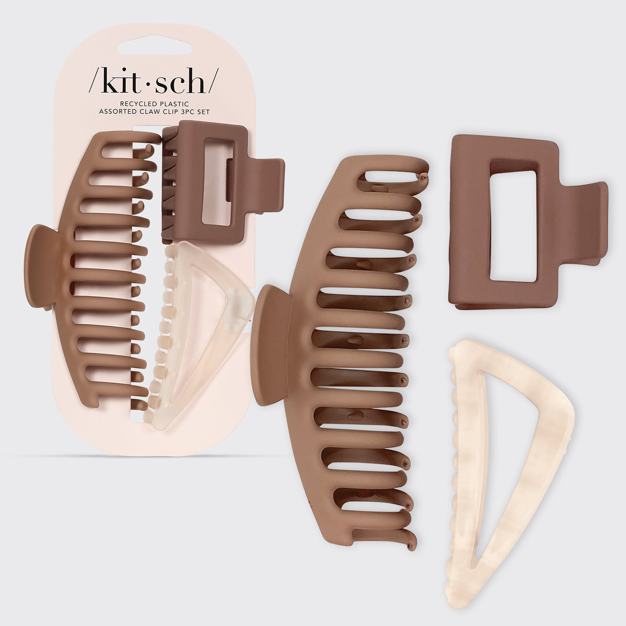 Neutral Assorted Claw Clip 3pc - Oversized Claw Clip – KITSCH