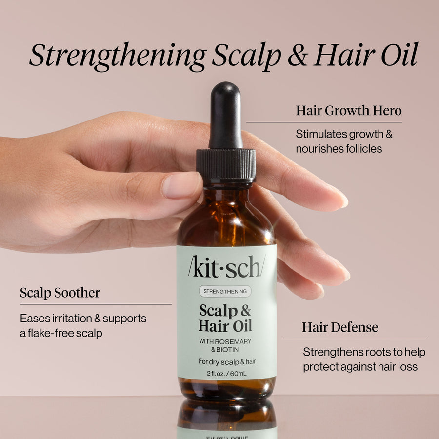 Rosemary & Biotin Scalp & Hair Strengthening Oil – KITSCH