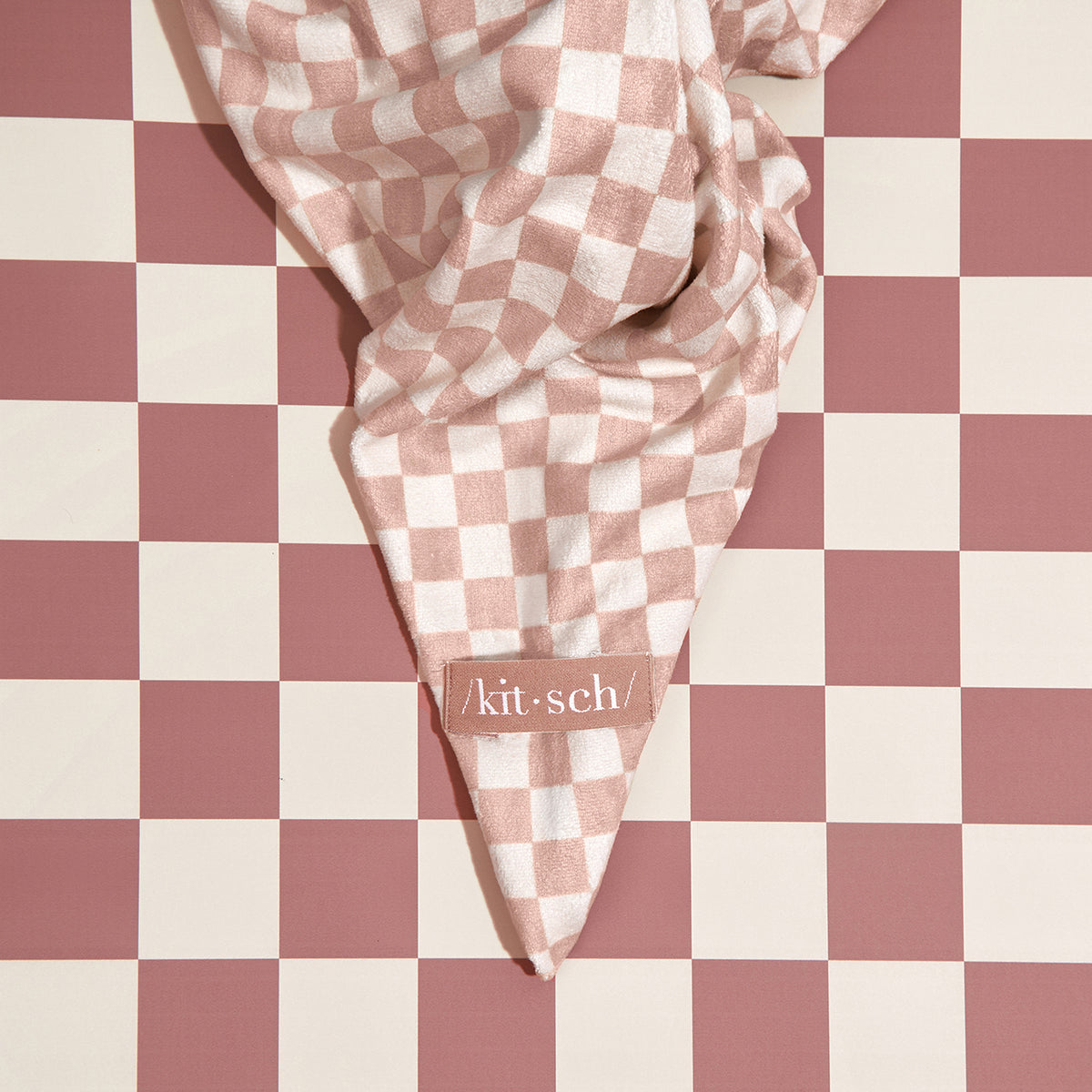 XL Quick-Dry Hair Towel Wrap - Checker – KITSCH