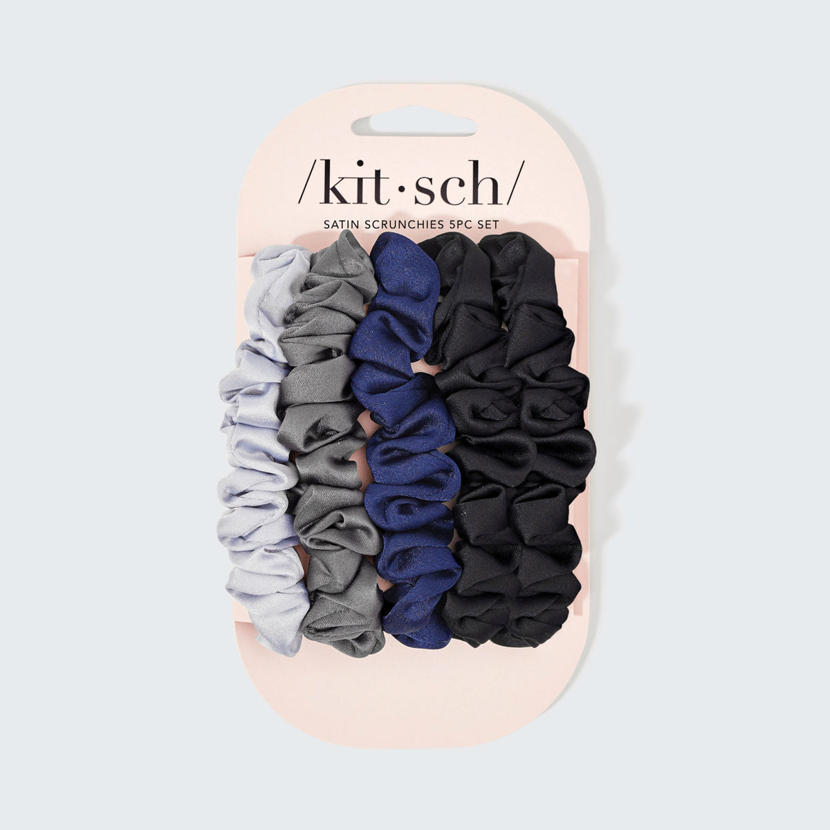 Midnight Satin Petite Scrunchies 5pc Set – KITSCH
