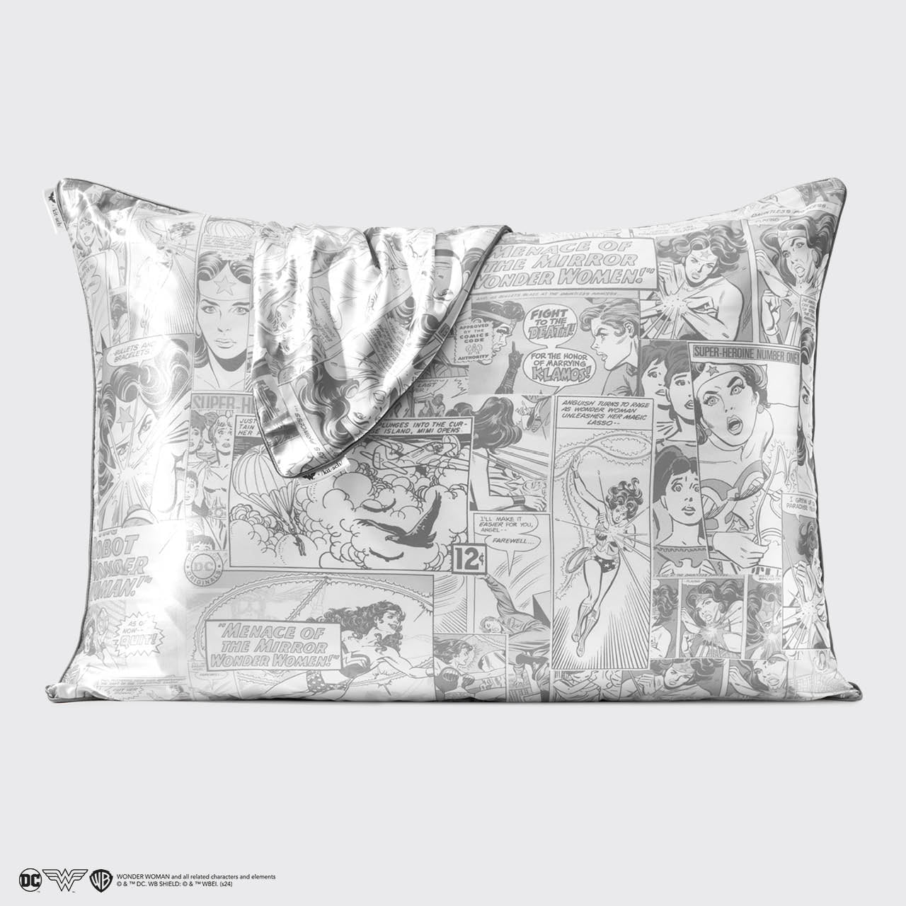Wonder Woman x Kitsch Satin Pillowcase - Comic Print – KITSCH