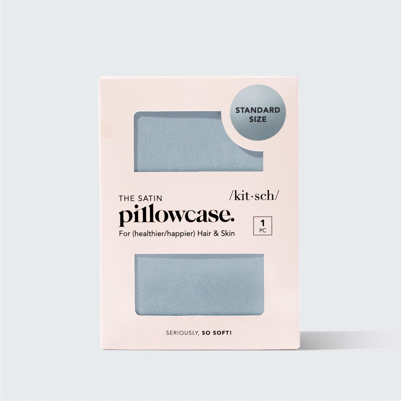 Haze Blue Satin Pillowcase – KITSCH