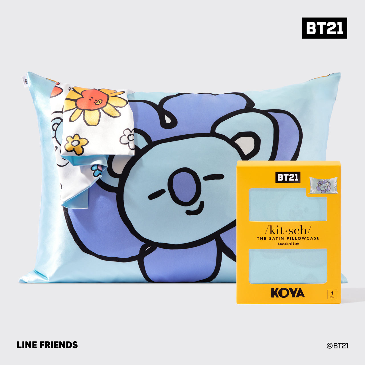 BT21 meets Kitsch Satin Pillowcase - KOYA – KITSCH