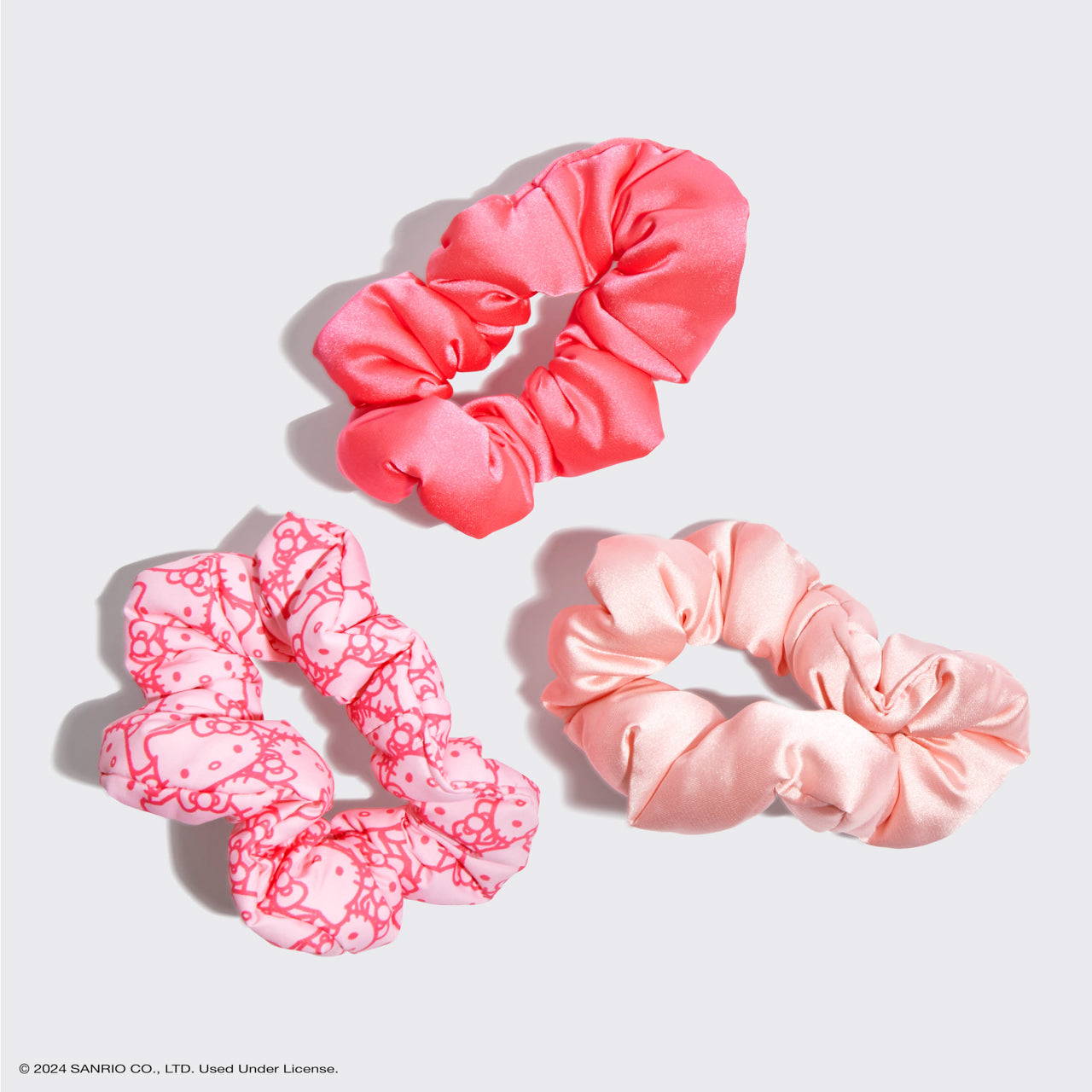 Hello Kitty x Kitsch Recycled Fabric Puffy Scrunchies 3pc Set – KITSCH