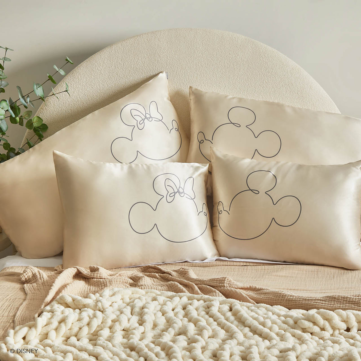 Kitsch x Mickey and Minnie Satin Pillowcase in Mrs. Mouse – KITSCH
