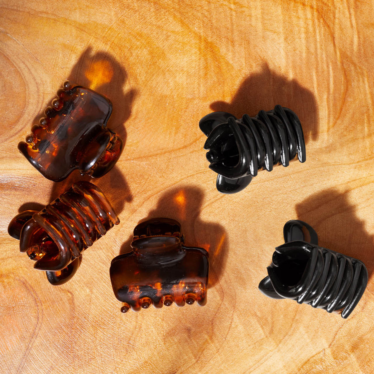 Black & Tort Cloud Claw Clips 6pc Set - Mini – KITSCH