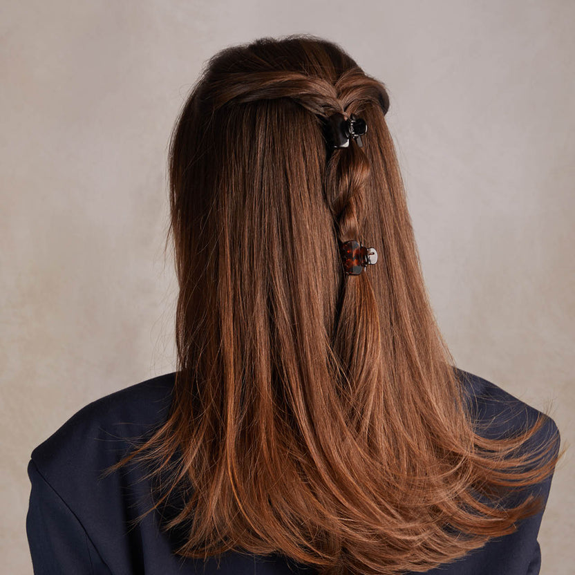 Mini Puffy Claw Clips 6pc Set - Black and Tort – KITSCH