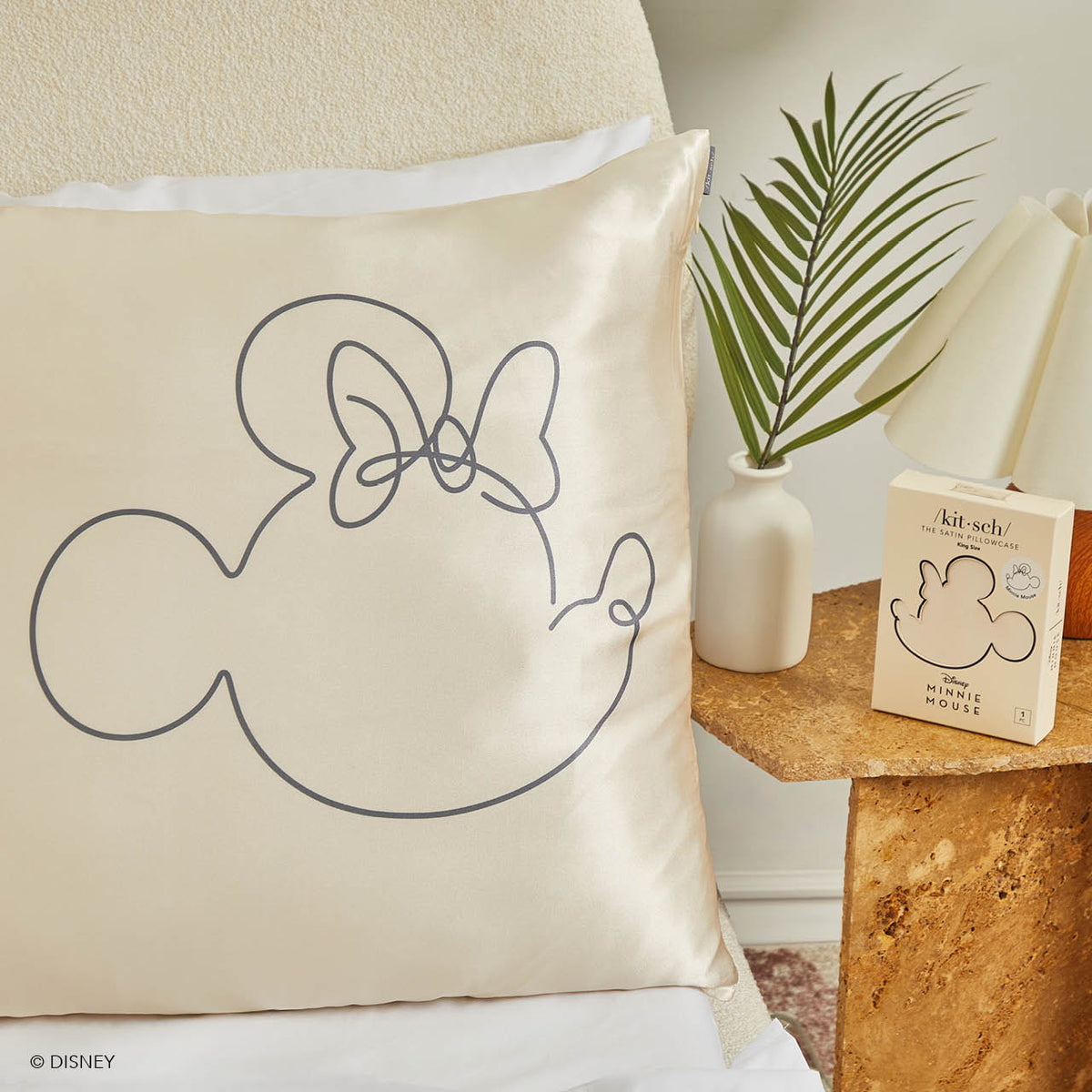 Kitsch x Mickey and Minnie Satin Pillowcase in Mrs. Mouse – KITSCH