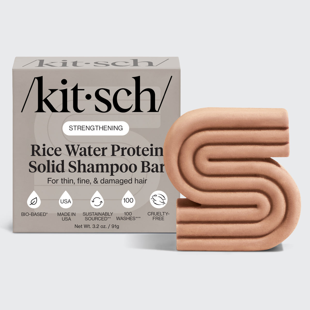 Rice Water Shampoo Bar for Hair Growth – KITSCH