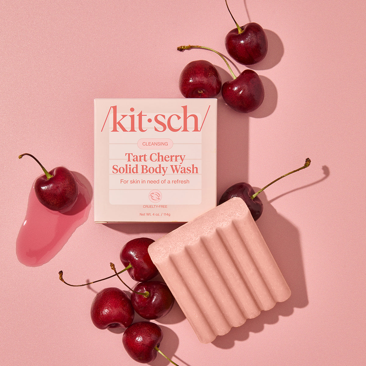 Cleansing Tart Cherry Solid Body Wash – KITSCH