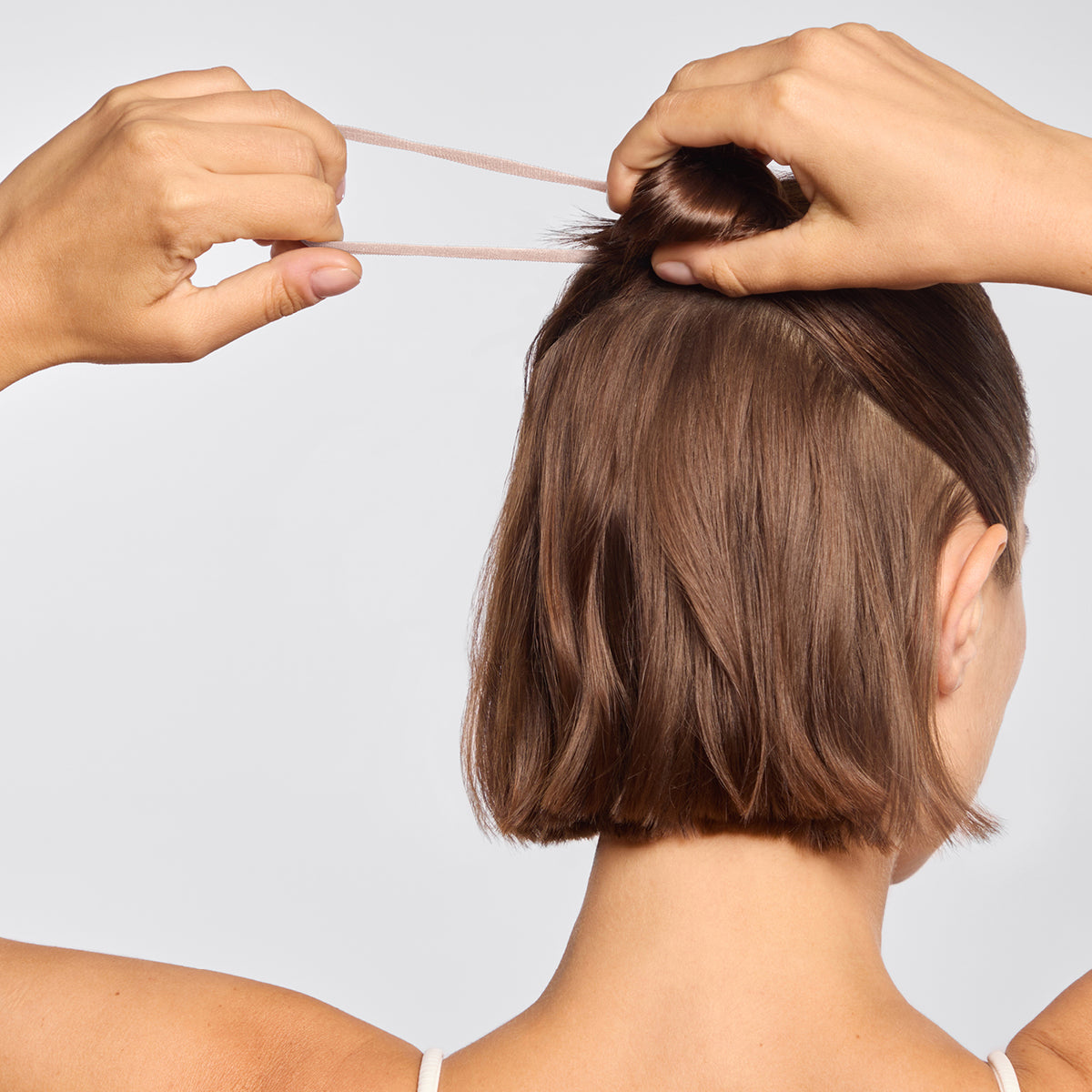 Rosewood Seamless Hair Elastics 8pc Set – KITSCH