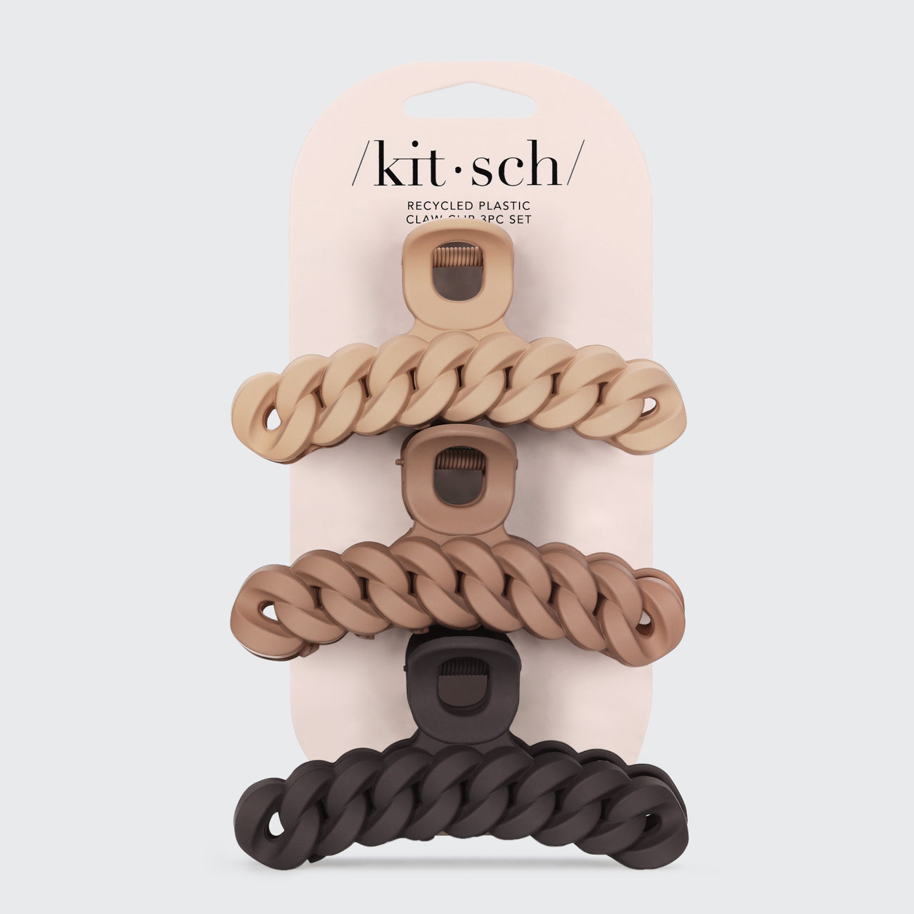 Chain Claw Clips 3pc Set - Neutral – KITSCH