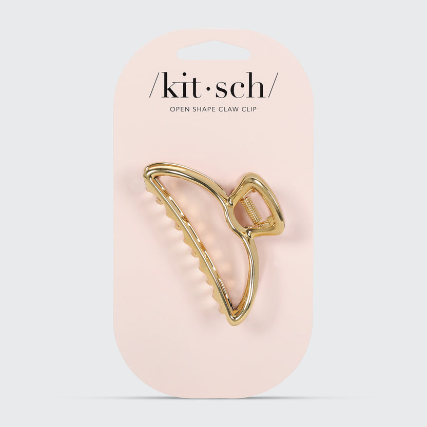 Open Shape Claw Clip - Gold – KITSCH