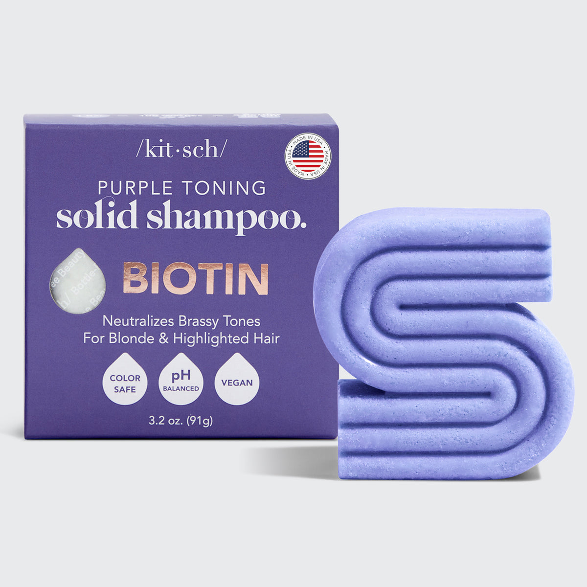 Purple Toning Shampoo Bar for Color Treated & Grey Hair – KITSCH