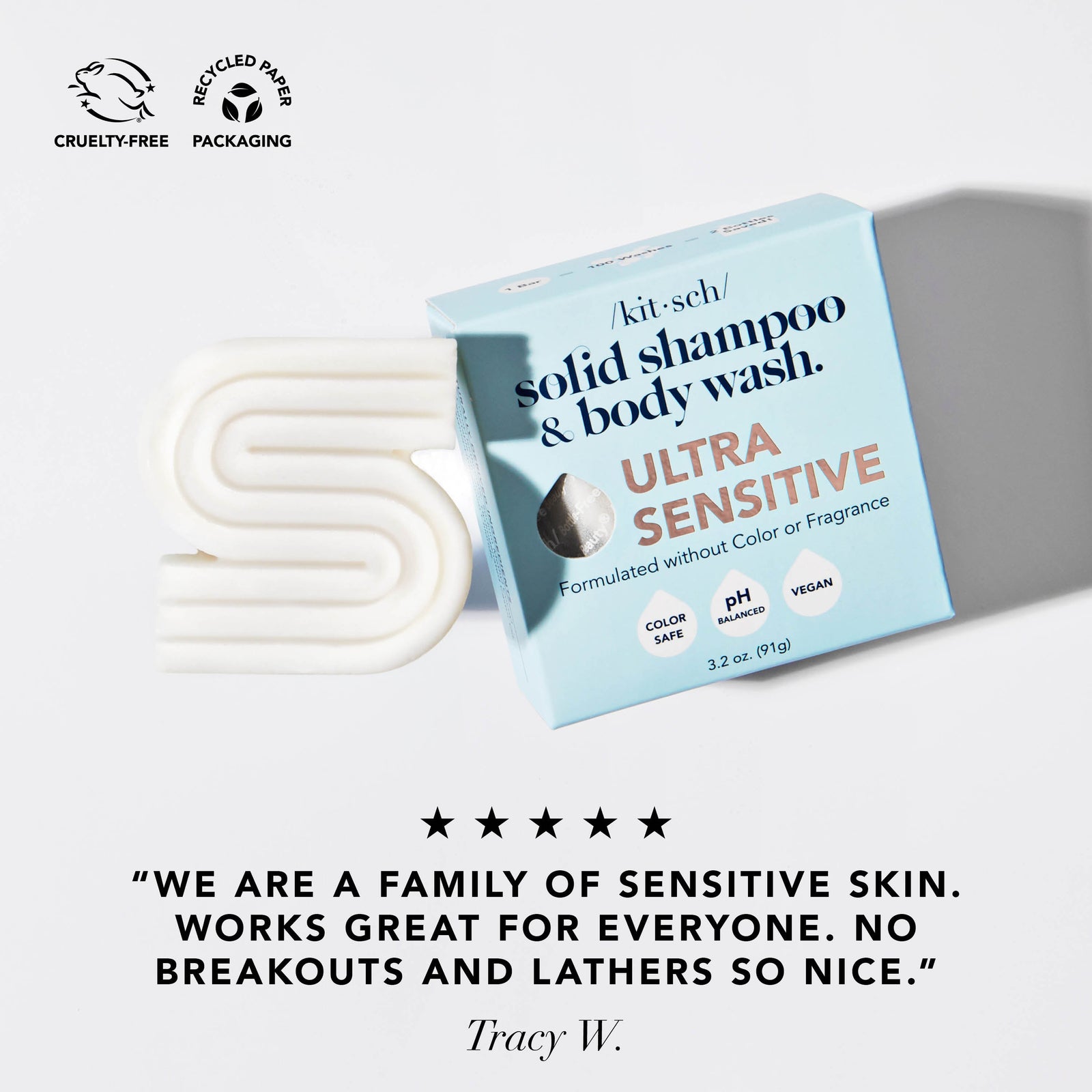 Ultra Sensitive Shampoo & Conditioner Combo – KITSCH