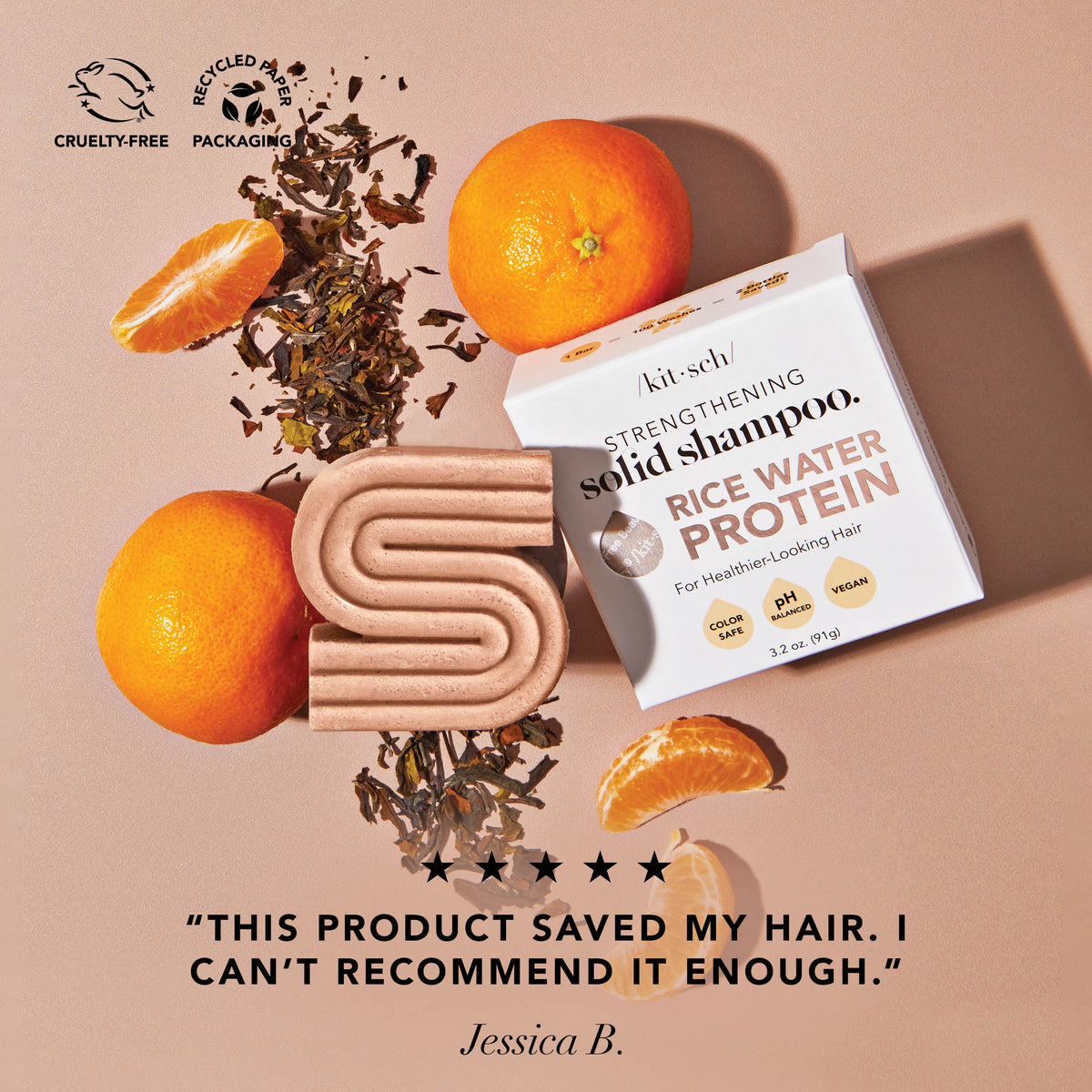 Rice Water Shampoo Bar for Hair Growth – KITSCH