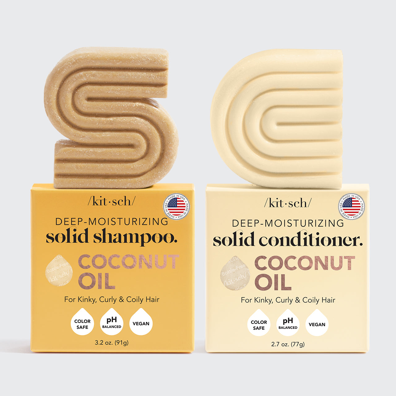 Coconut Oil Shampoo & Conditioner Combo for Dry Damaged Hair – KITSCH