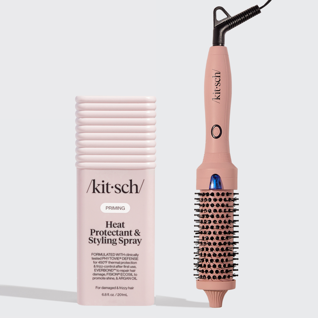 Heat Protectant + Thermal Round Brush Bundle | KITSCH