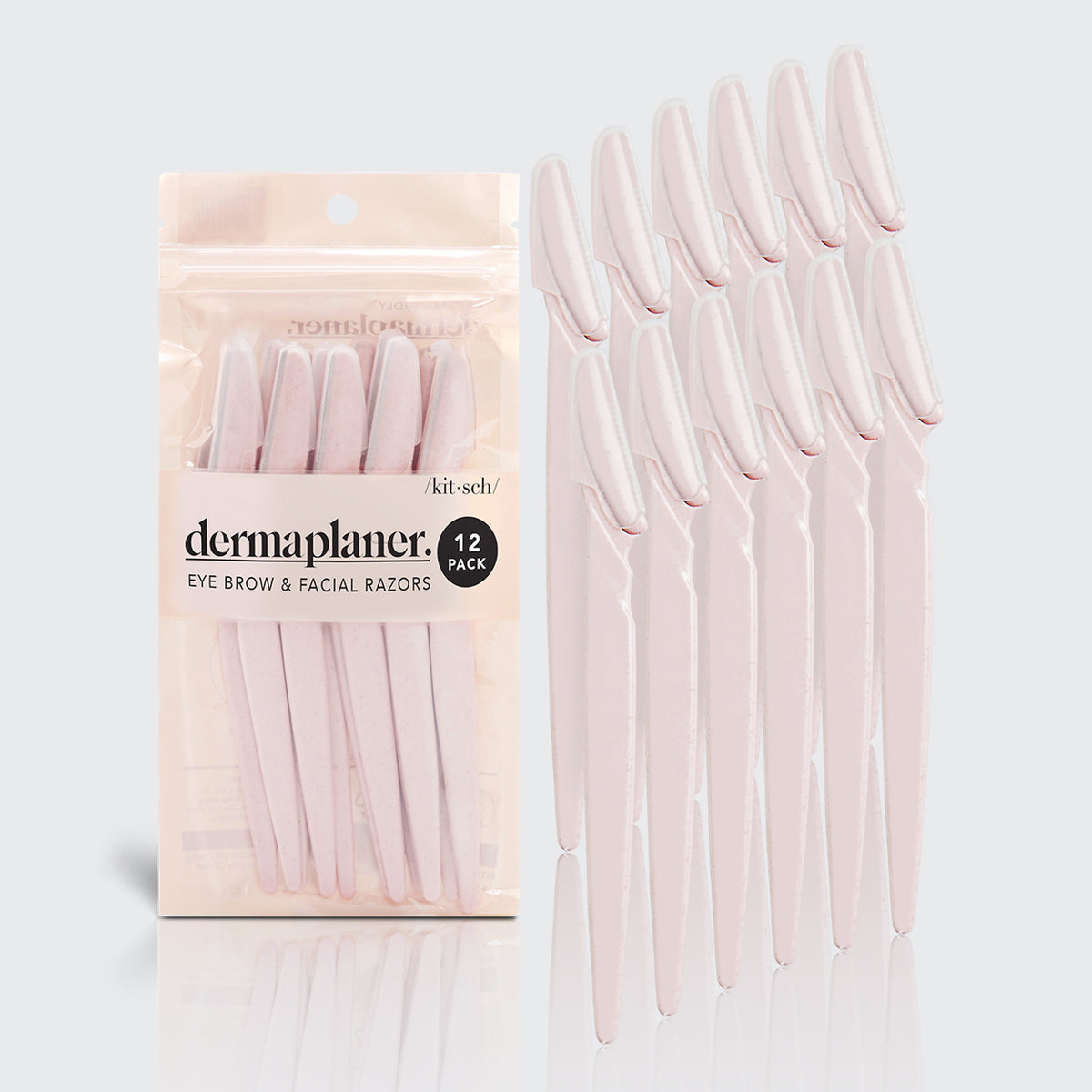 Recycled Plastic Dermaplaners 12pc Set -Terracotta – KITSCH