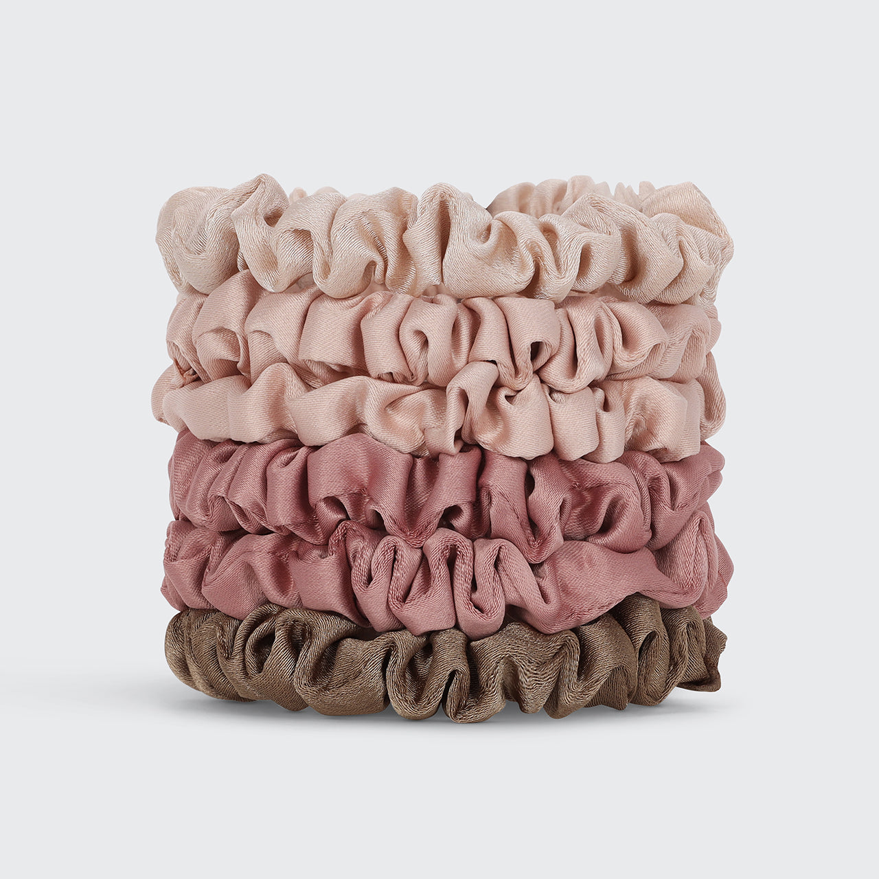Ultra Petite Satin Scrunchies 6pc - Terracotta – KITSCH