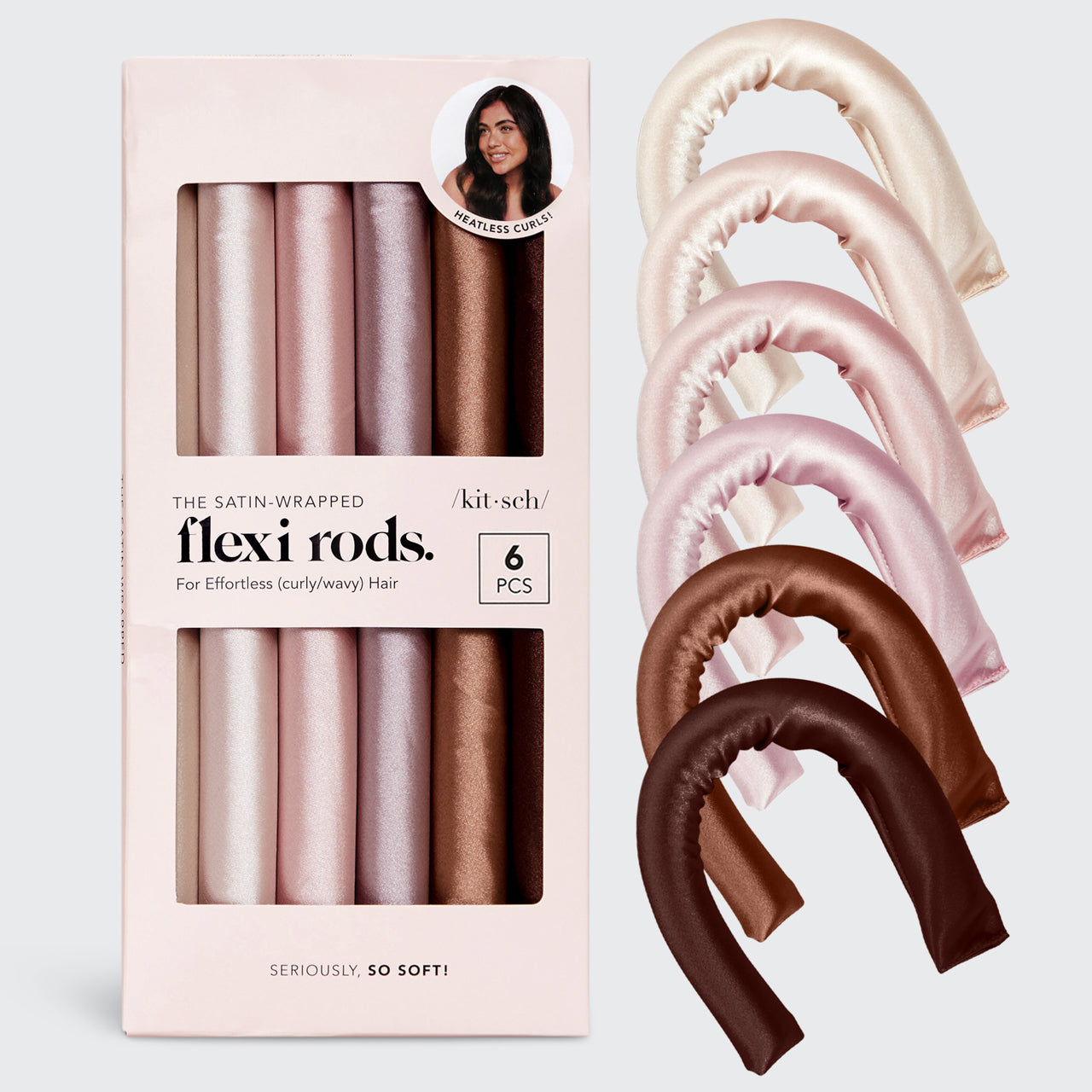 Satin Flexi Rods 6pc Set – KITSCH