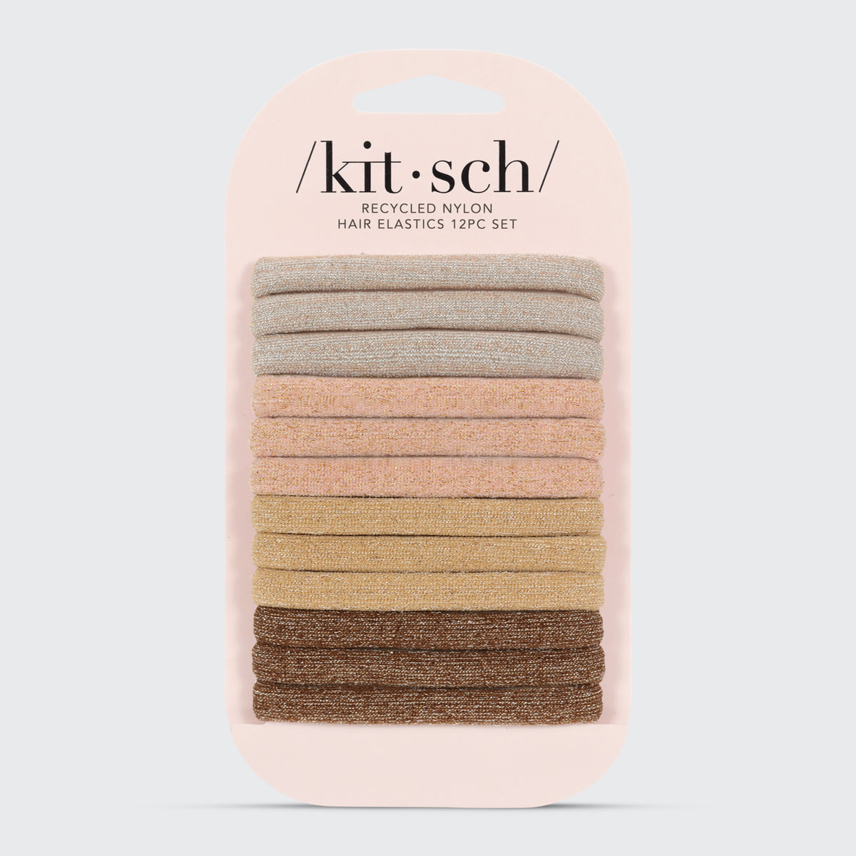 Neutral Glitter Elastics 12pc Set – KITSCH
