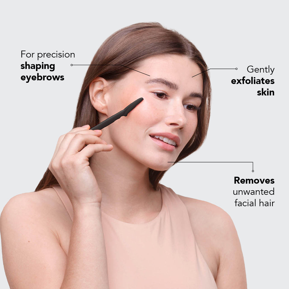 Dermaplaning Tool 12pk | Eco-Friendly Black – KITSCH