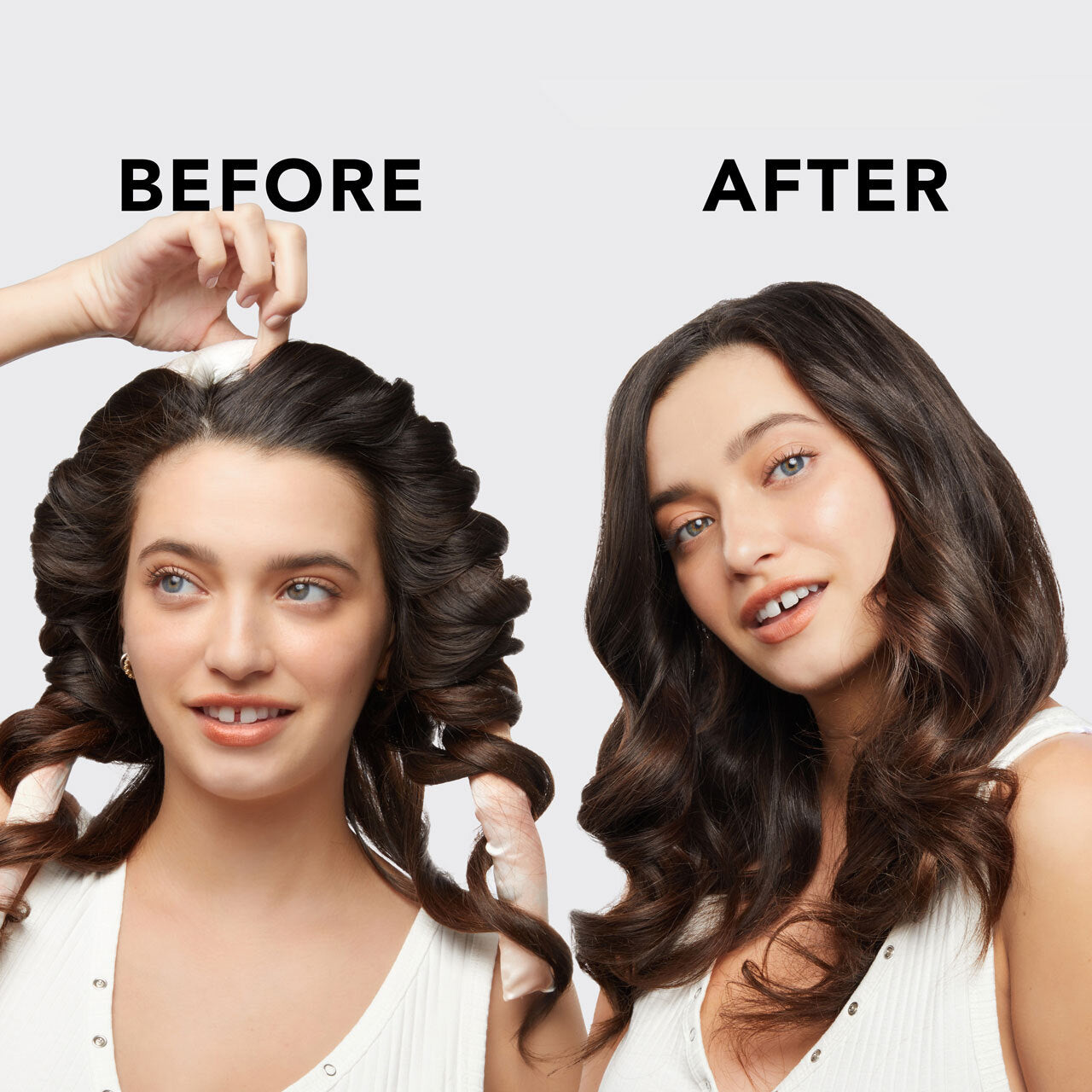 Charcoal Satin Heatless Curling Set Bundle | KITSCH